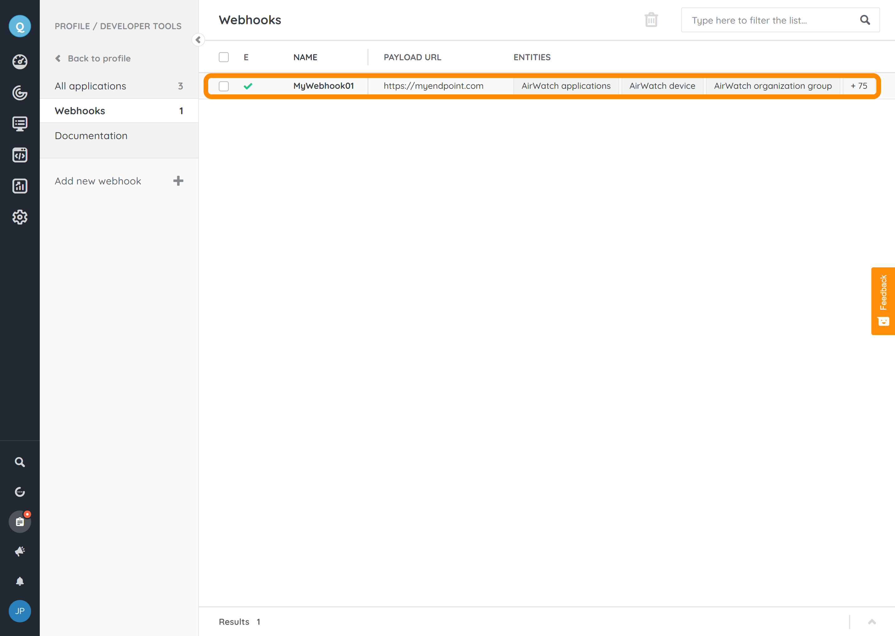 Webhooks configuration | Documentation – Lansweeper